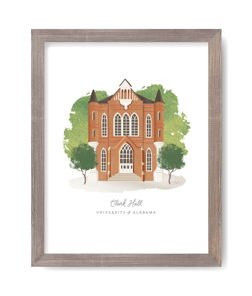 Clark Hall Art Print – JWickDesign