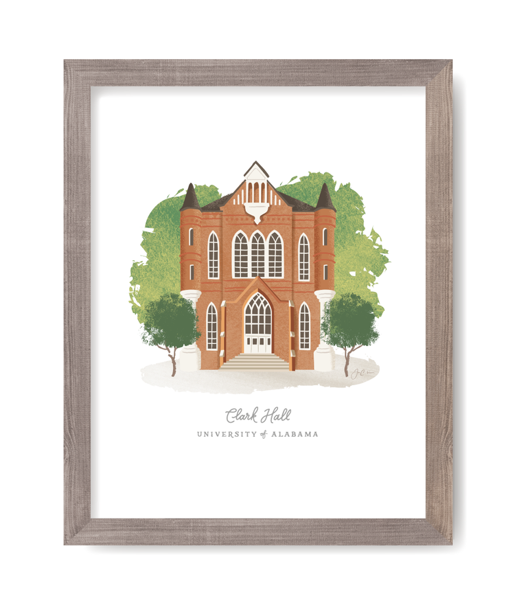 Clark Hall Art Print – JWickDesign