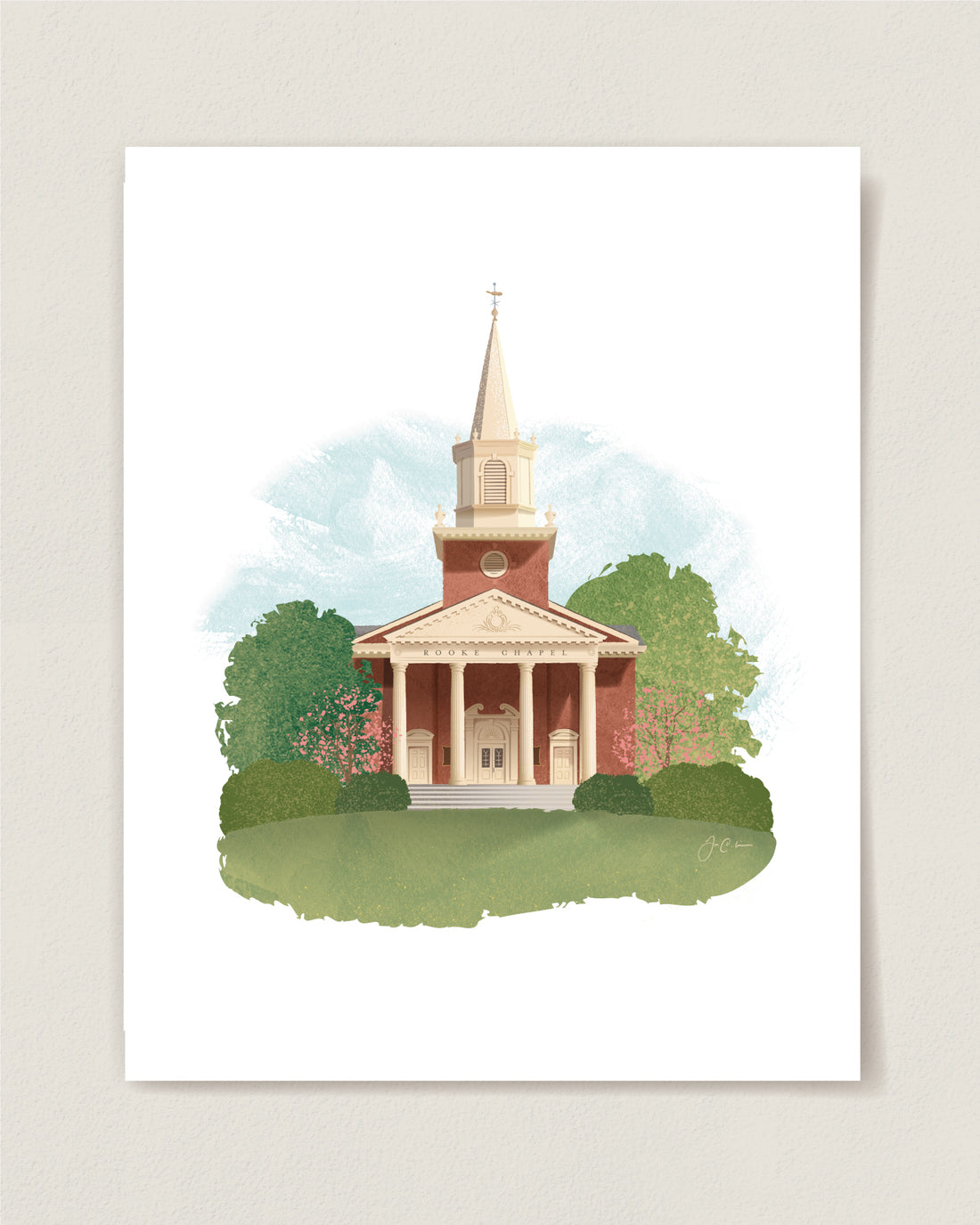 Rooke Chapel art print – JWickDesign
